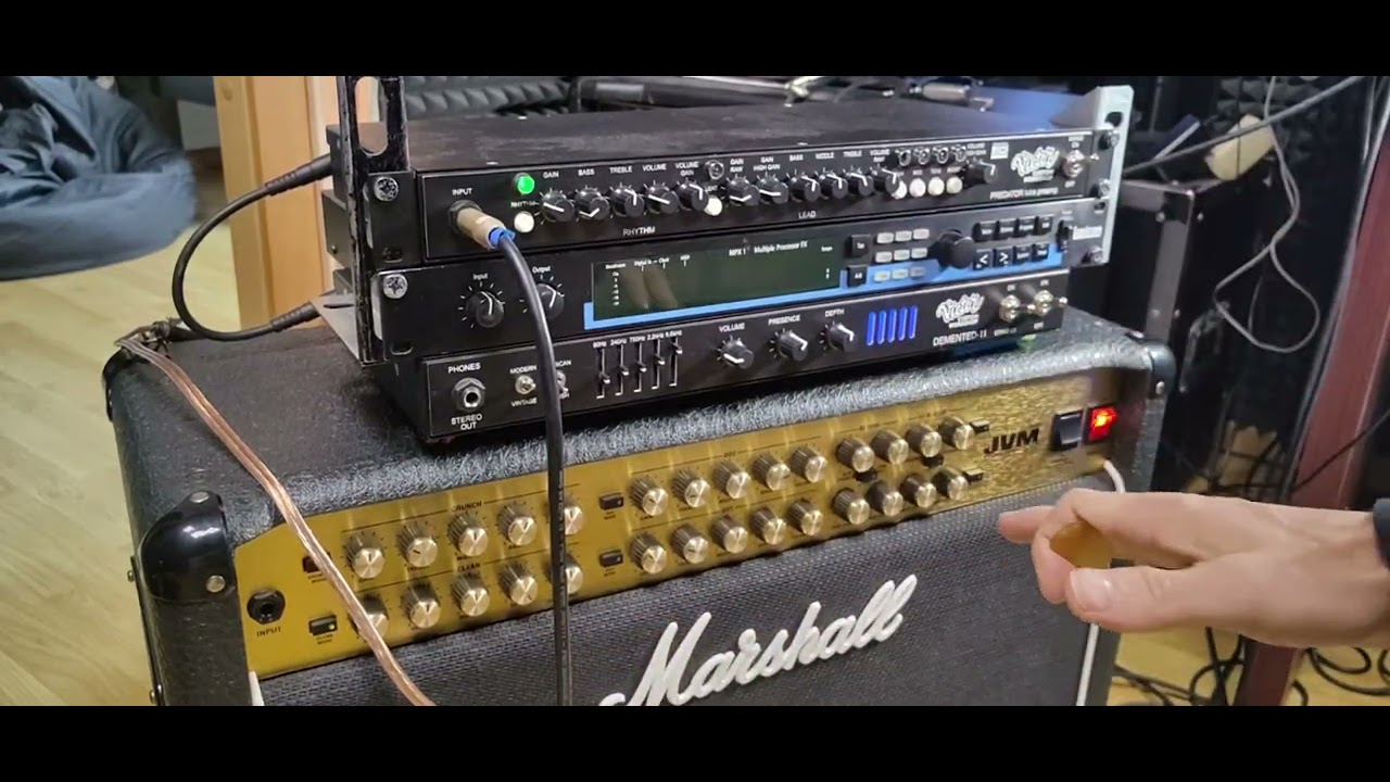 Быстрый обзор сравнение чистого канала marshall jvm 410 и Victor Custom ...