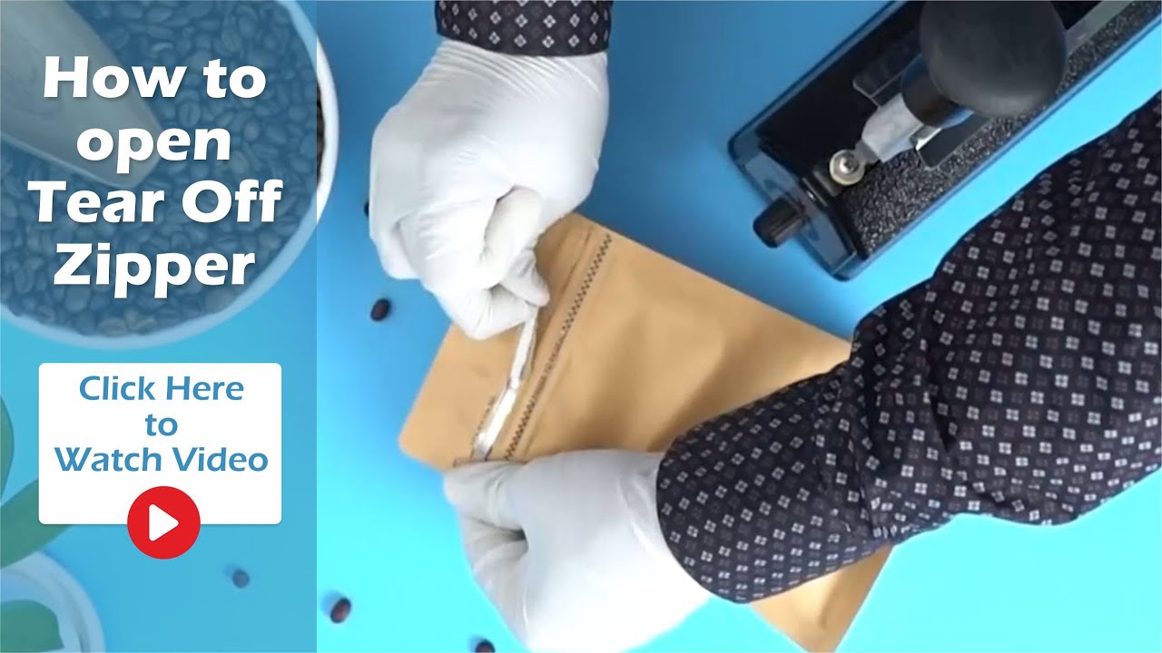 How to open tear off zipper in flat bottom pouches?? | Swiss Pac Pvt ...