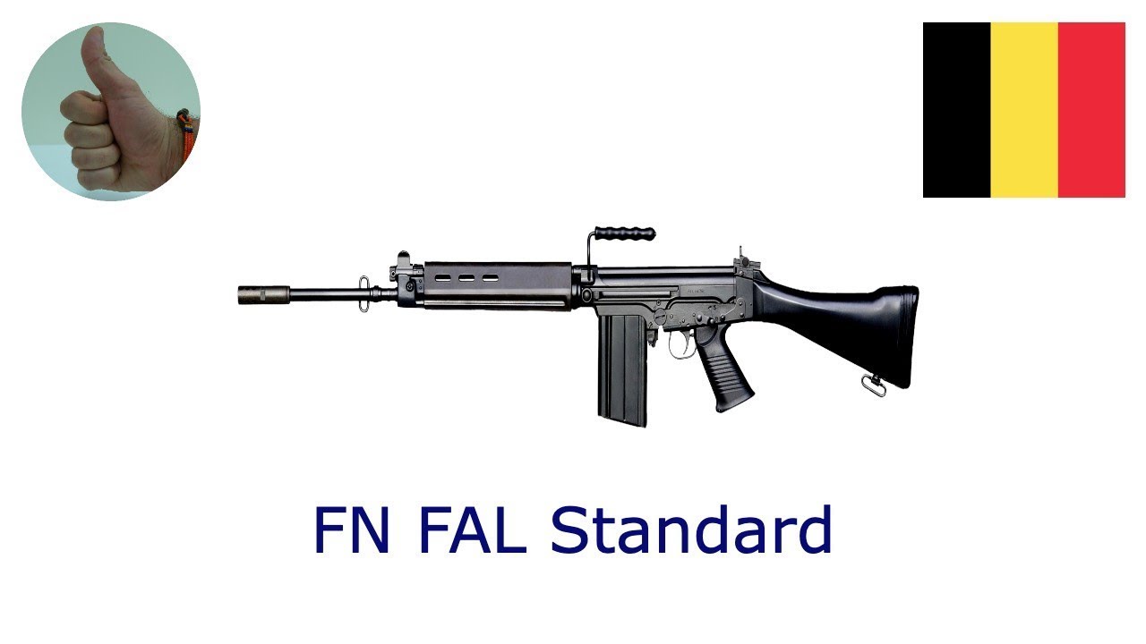 FN FAL Standard (Fusil Automatique Léger), 7,62 NATO (7,62x51 mm) - YouTube