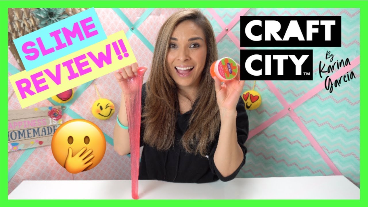 100% HONEST SLIME REVIEW CRAFT CITY SLIMES BY KARINA GARCIA! - YouTube