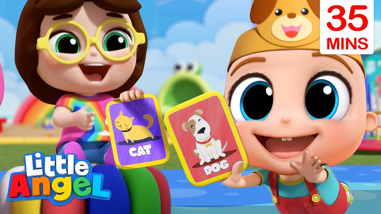 Animal Sounds Game + More Little Angel Kids Songs & Nursery Rhymes ...
