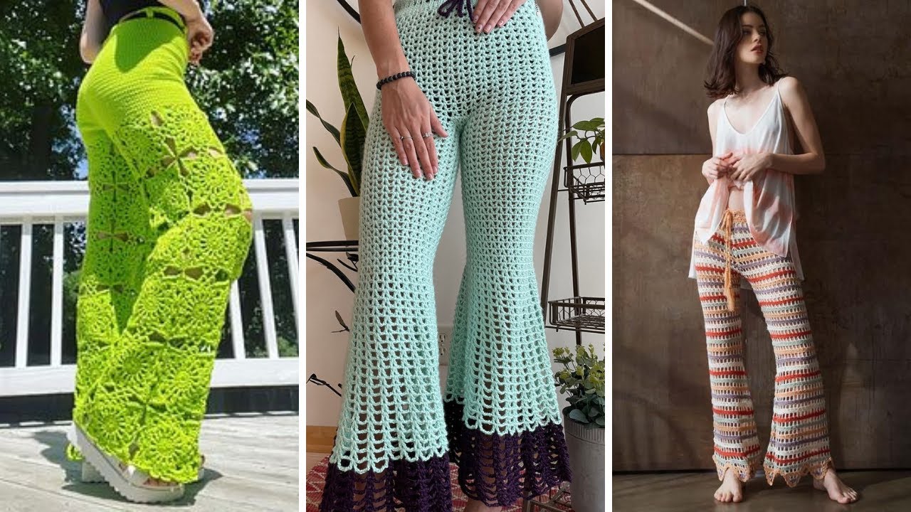 Crochet Bell Bottoms//Crochet Flared pants/trousers 2023 - YouTube
