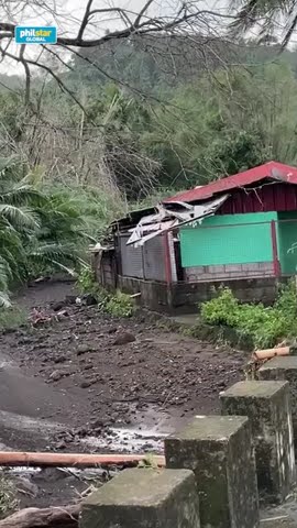 Sitwasyon sa Siitio Tagbakin, Tlisay, Batangas matapos dumaan ang ...