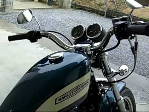 2004 Harley Davidson Sportster 1200R Thunderheader Exhaust - YouTube