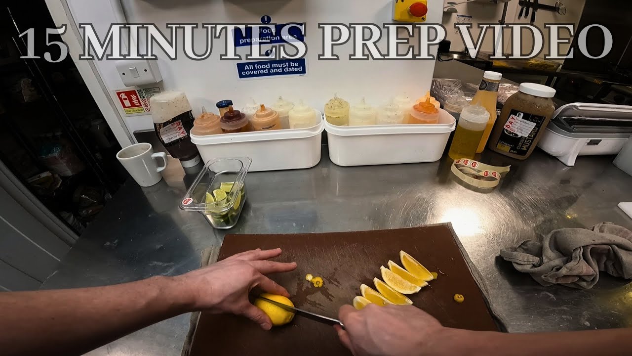 15 Minutes Food Prep in Pub 4k - YouTube