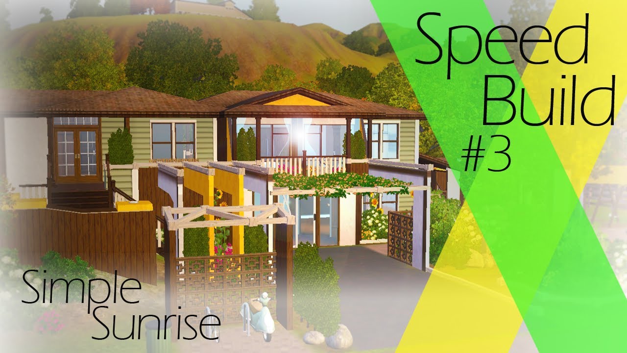 The Sims 3 House Build - Simple Sunrise - YouTube