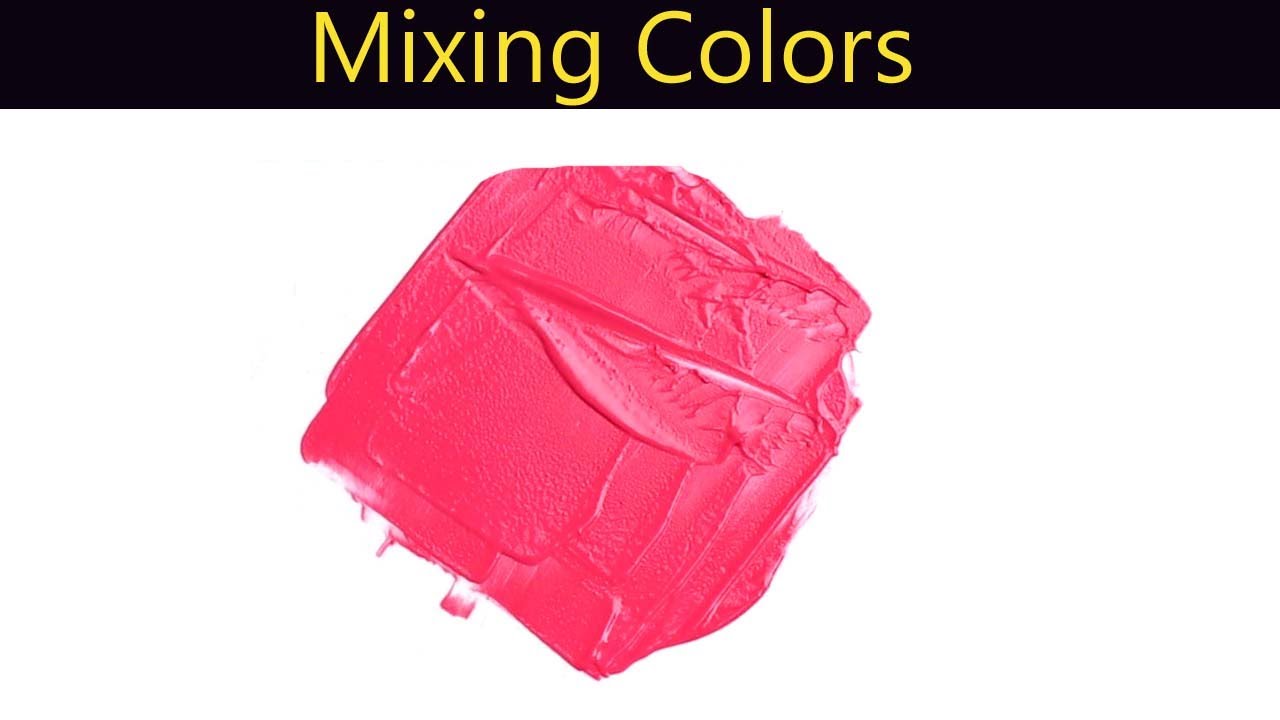 How To Make Red Glow Color Paint - Mixing Colors - YouTube