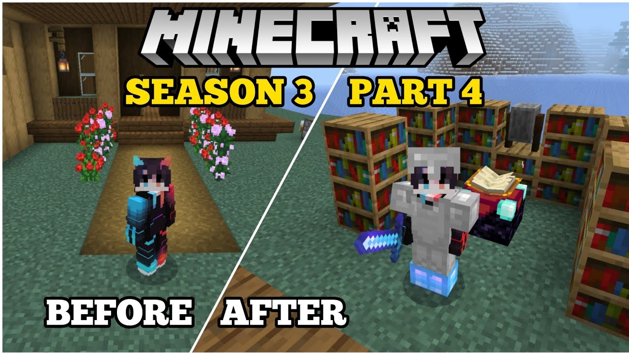 Minecraft MY FIRST ENCHANTING SETUP PICKAXE INCHANT FORTUNE 3 [ S-3 ...