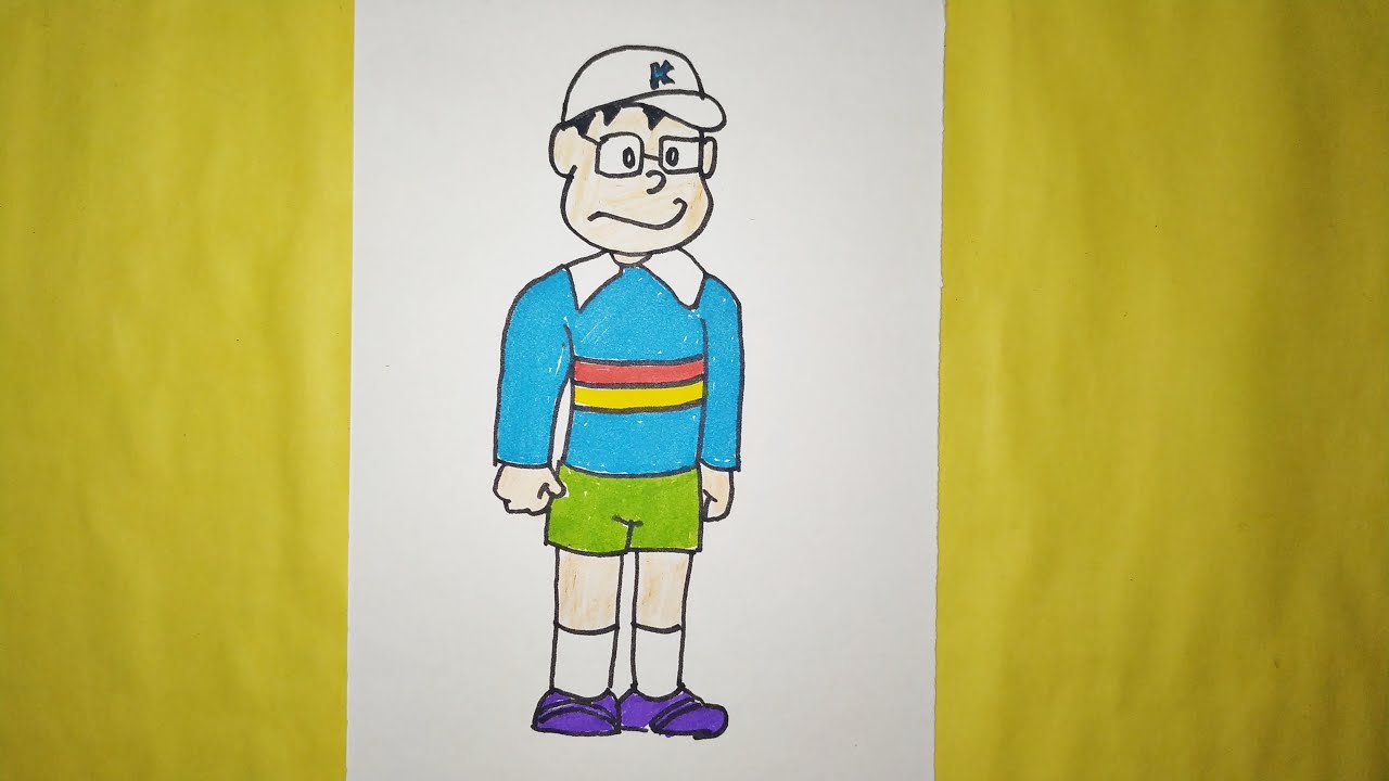 How to draw Kenichi mitsuba || ninja hattori cartoon - YouTube