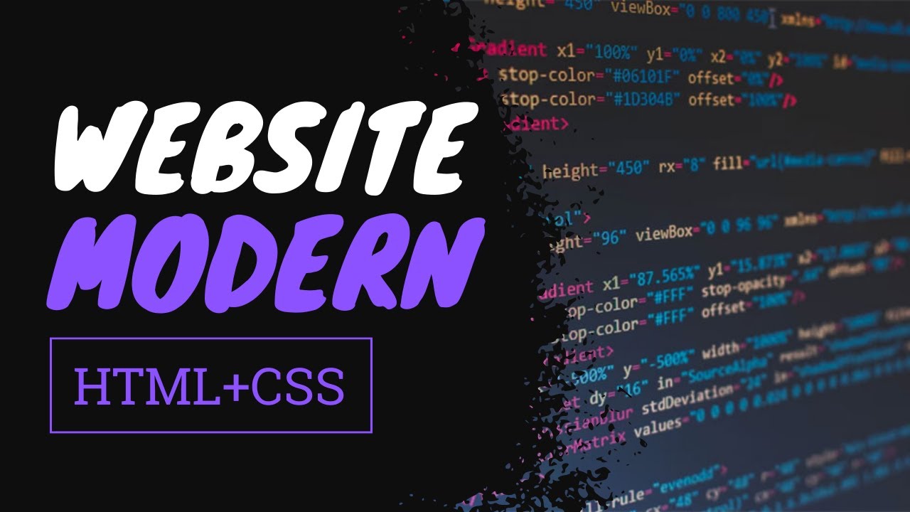 Build a Modern Website from Scratch Using Pure HTML and CSS - YouTube