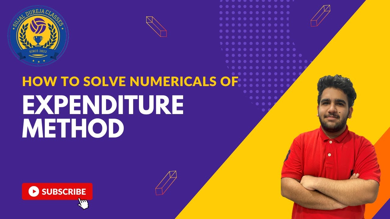 #30 How to Solve Numerical of Expenditure Method || National Income ...