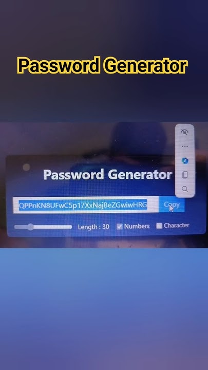 Password Generator | React.js | Tailwind | using hooks property. #shorts #short #viral #trending ...