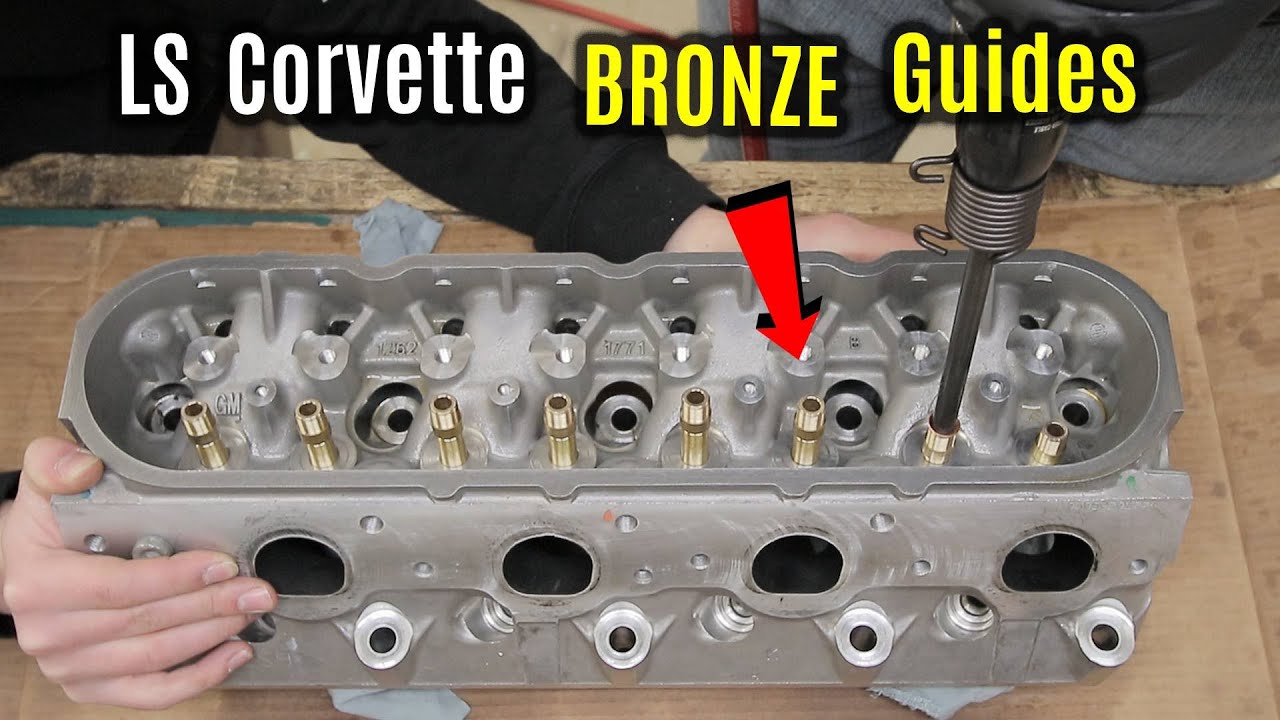 LS9 Corvette ZR1 NEW Bronze Guides Install | Worn GM OEM Guide Removal ...