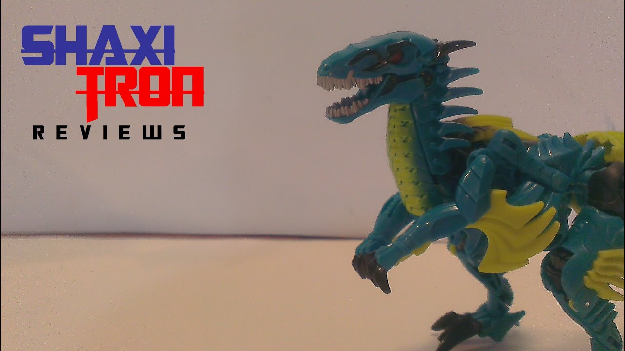 Transformers AOE deluxe class Dinobot Slash review - YouTube