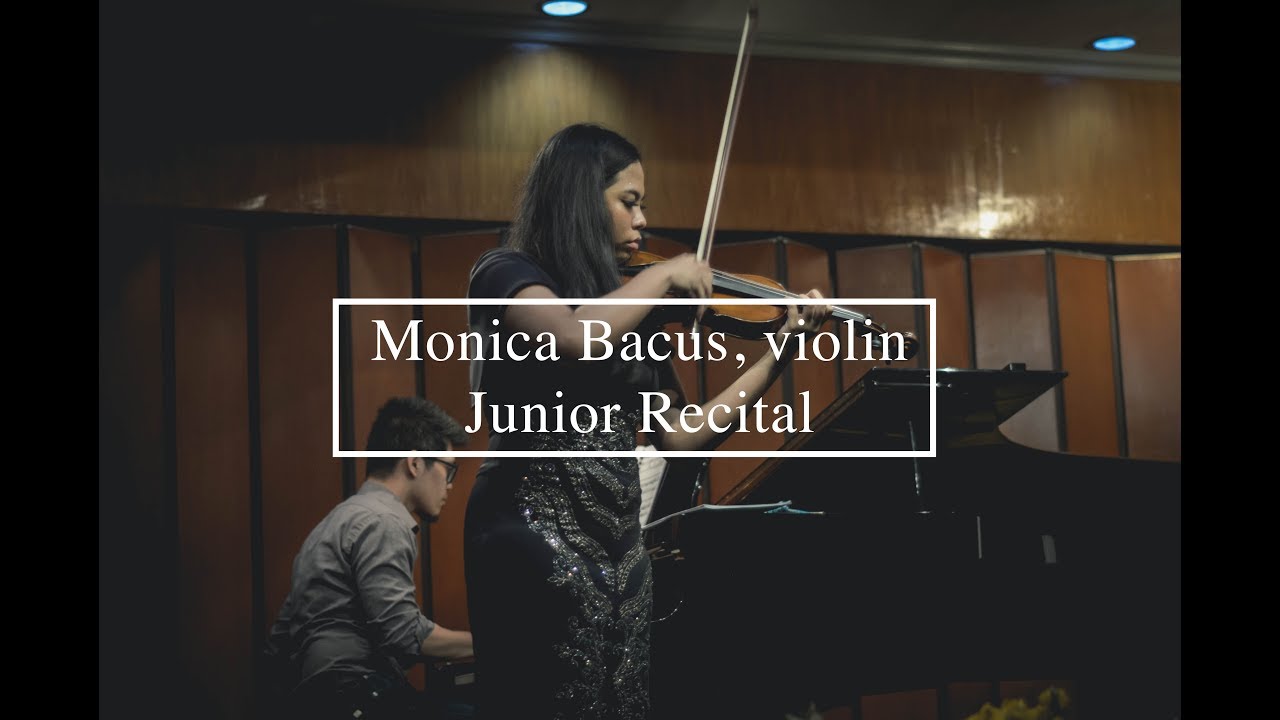 Maria Monica Bacus -Violin Concerto in D Major - YouTube