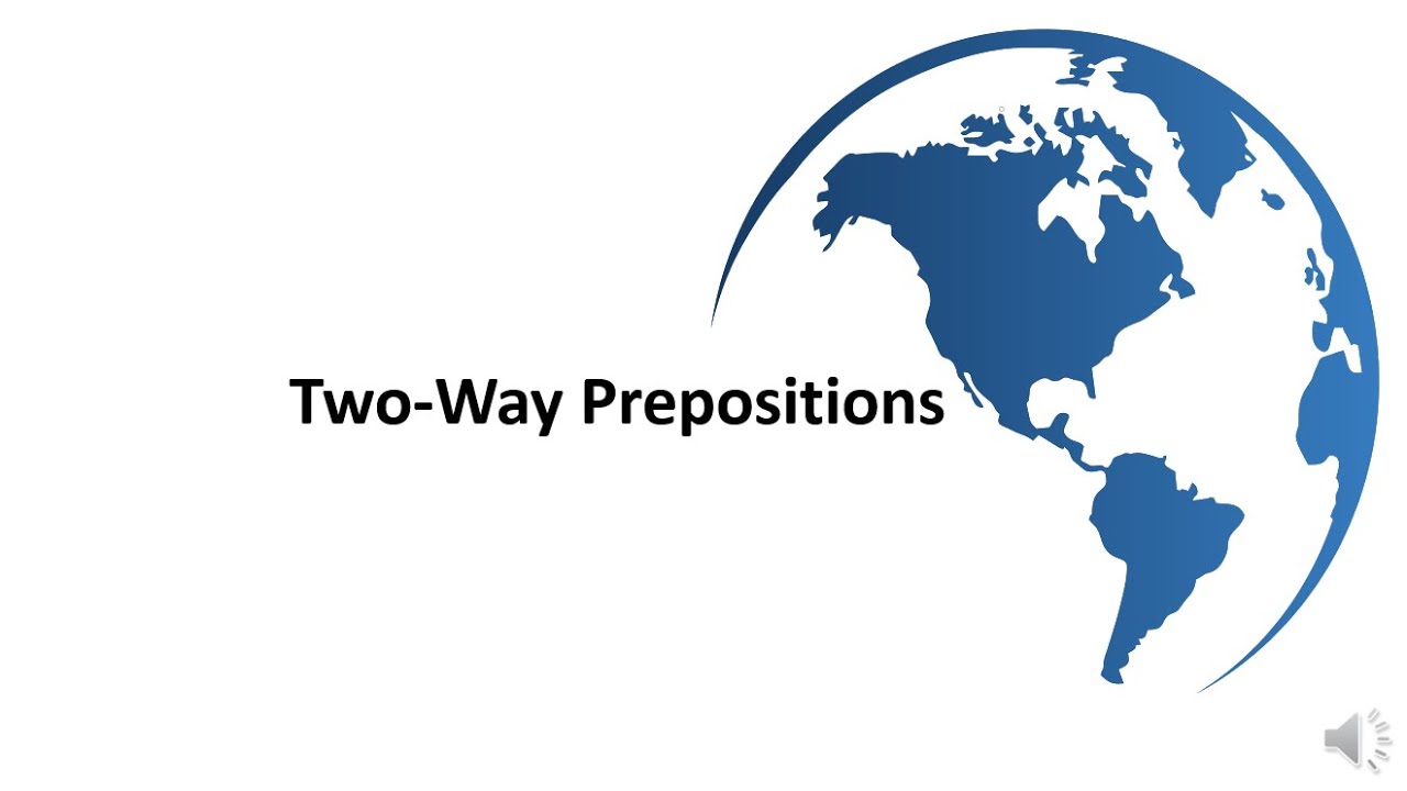 German-Two Way Prepositions - YouTube