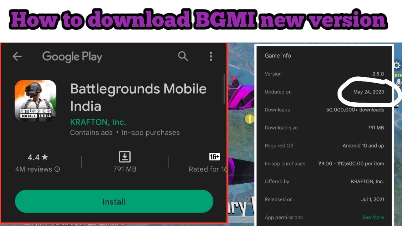 How to download BGMI new version 2.5.0 - YouTube