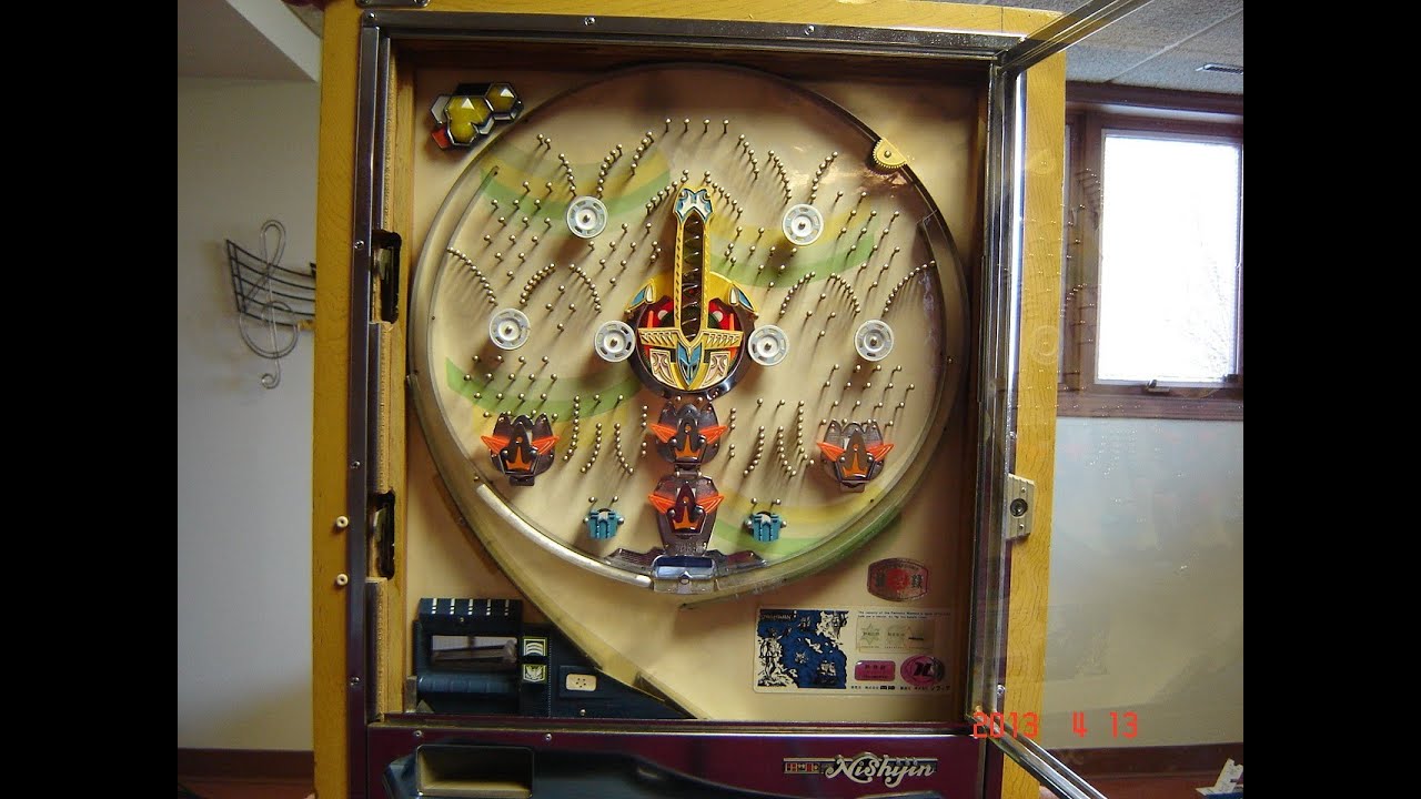 Vintage Pachinko NISHIJIN Model A Center Spiral - YouTube