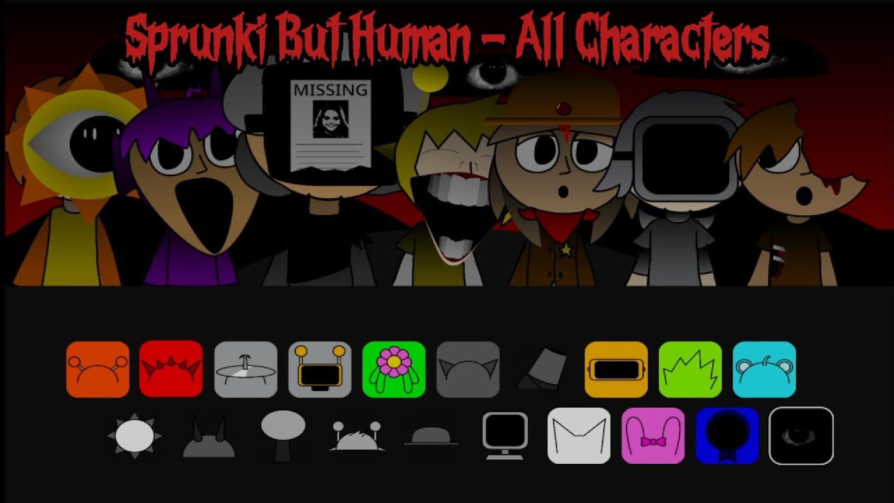 Sprunki But Human All Characters - YouTube