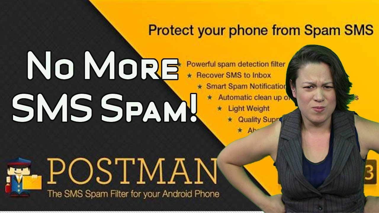 Block SMS Spam with Postman Spam Blocker for Android - YouTube