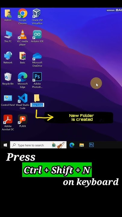 KeyboardHacks | Keyboard Shortcut to Create New Folder?2024 #keyboardshortcuts #windows10 #2024 ...