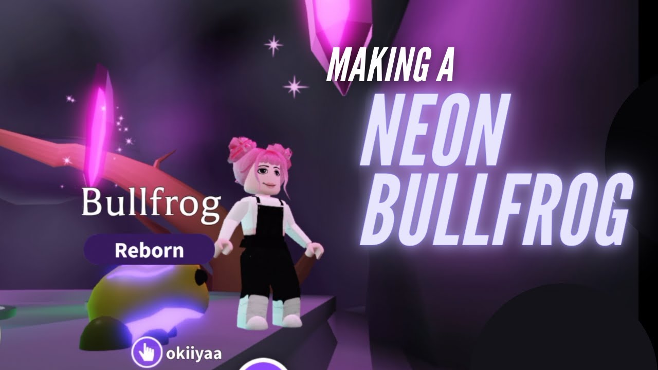 Making a Neon Bullfrog in Adopt Me! - YouTube
