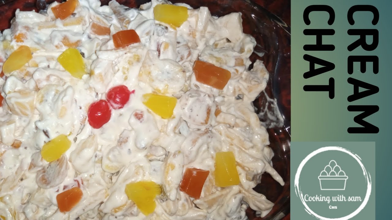 Cream chat|easy recipe|cooking with sam - YouTube