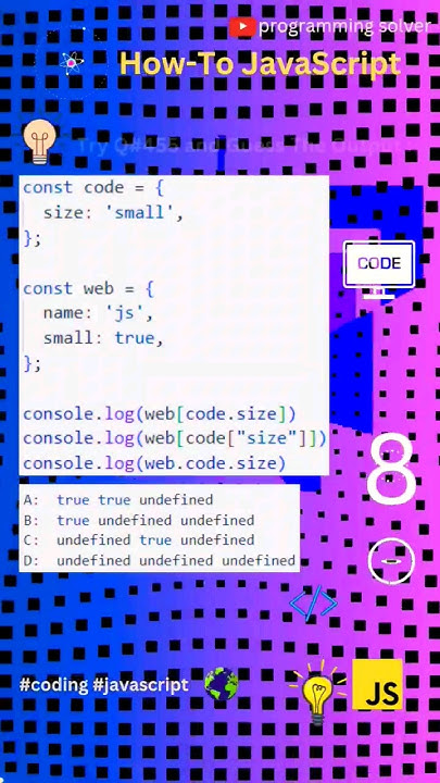 99% FAIL TO SOLVE THIS JAVASCRIPT INTERVIEW QUIZ IN 10 SECONDS!!! javascript questions Q#455 MCQ ...