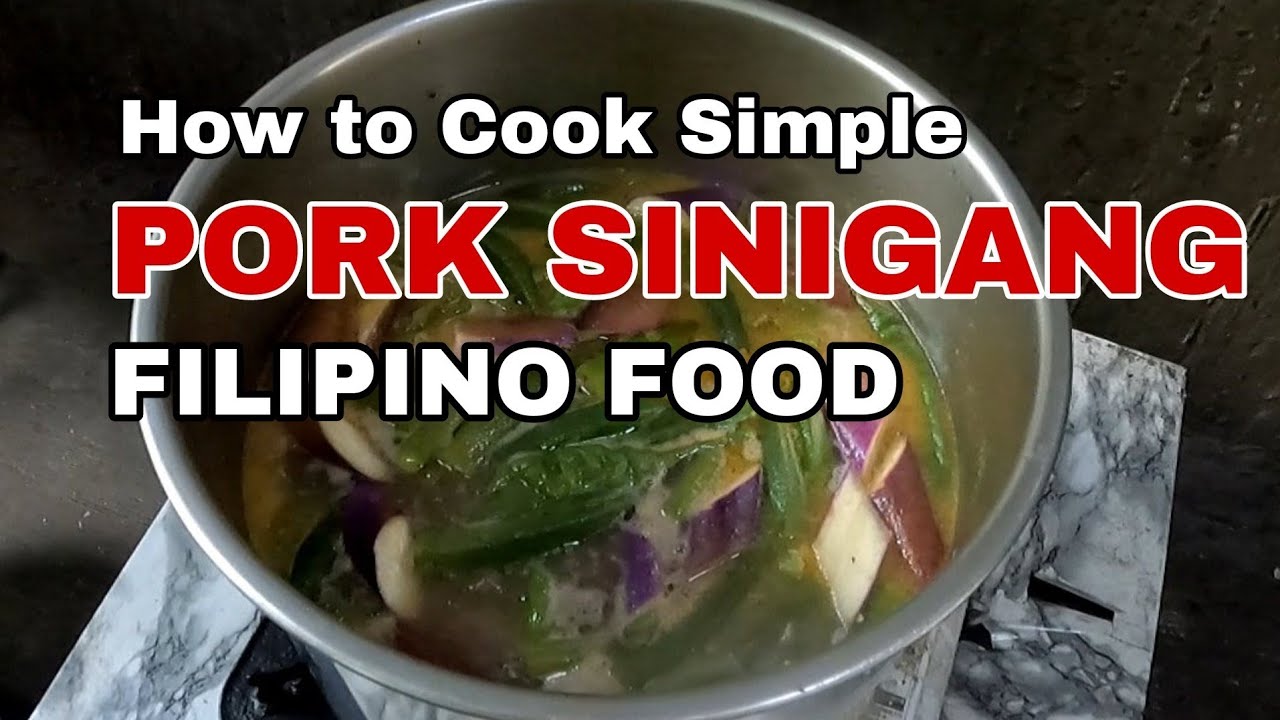 How to Cook PORK SINIGANG own version - YouTube