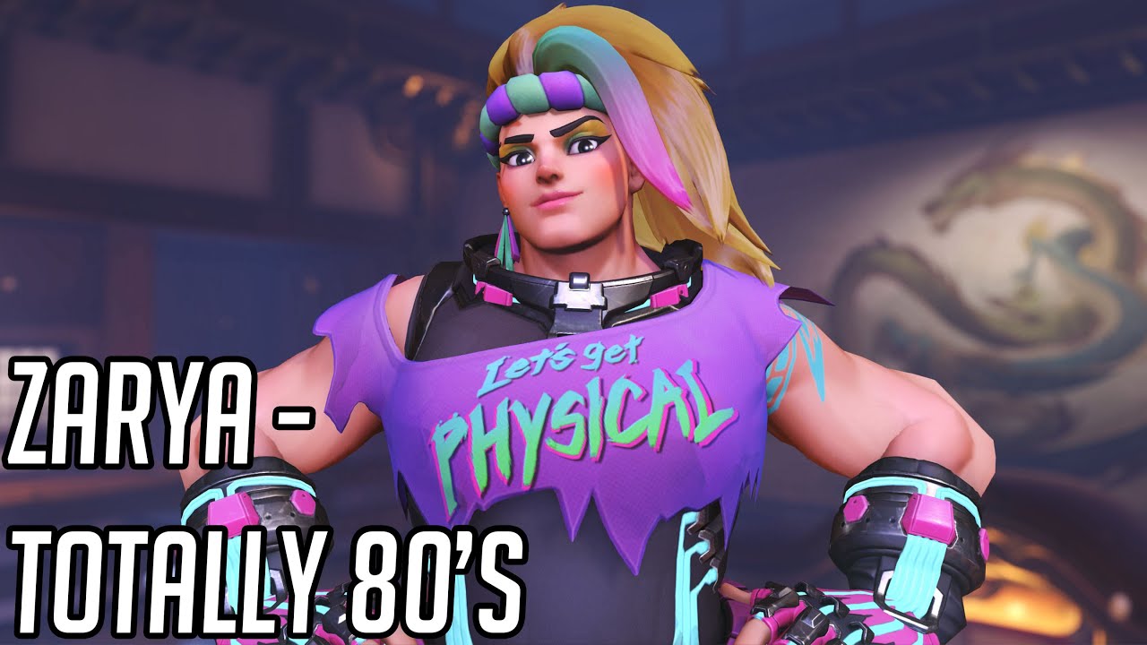 Zarya "Totally 80's" Skin Showcase - Overwatch 2 - YouTube