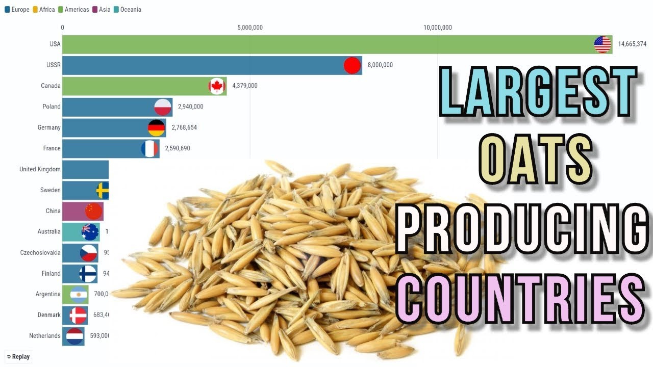 Largest oat producing countries - YouTube