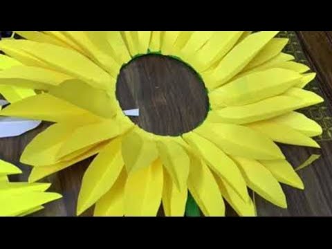 How to make Sunflower Face Mask/Easy Making of Sunflower Mask/Sunflower ...