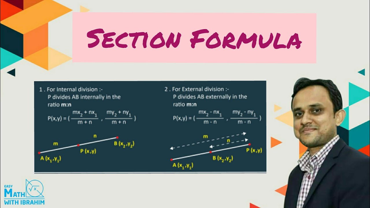 What is the Section Formula for Internal & External Division ...