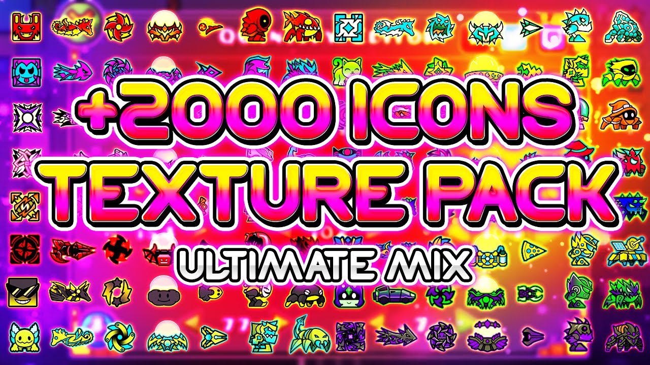 ULTIMATE MIX TEXTURE PACK +2000 ICONS | ¡EL MEJOR MIX! (Medium & High ...