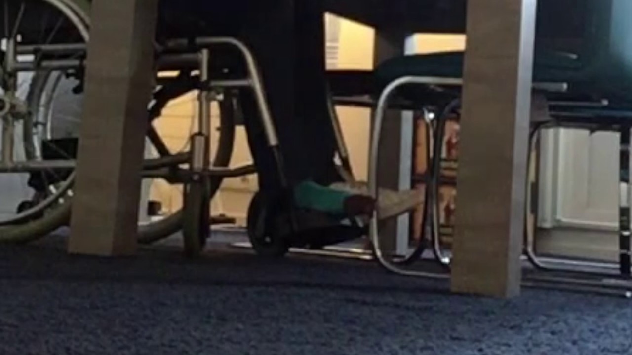 Wheelchair Blue Sock (2) - YouTube
