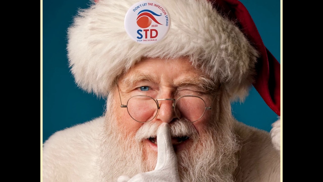 Santa Christmas Anti Trump Stop the Donald button - YouTube