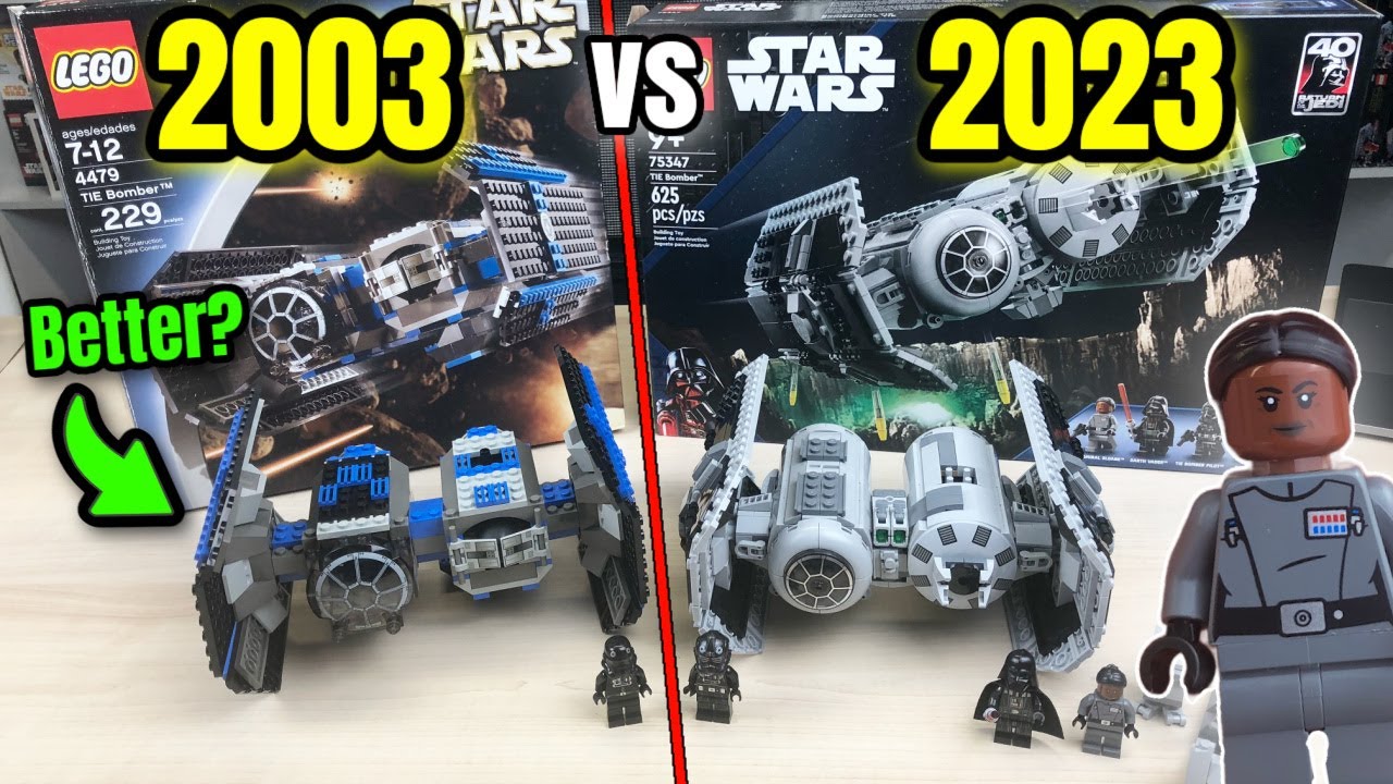 2023 LEGO Star Wars 75347 TIE BOMBER Comparison! (2003 vs 2023) - YouTube