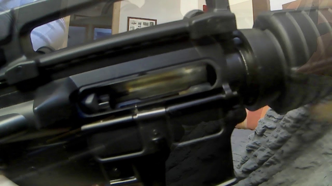 M4 spring shell ejecting slow motion - YouTube