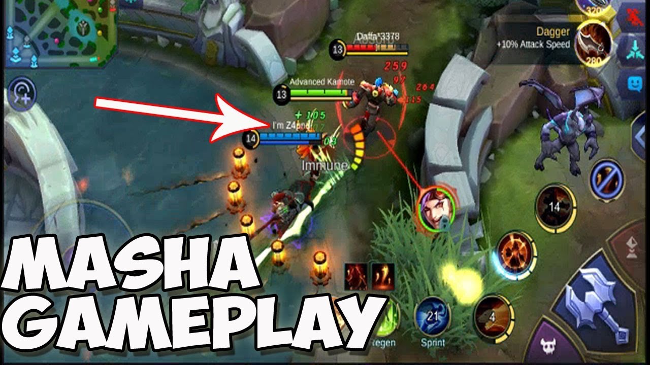 NEW HERO MASHA FULL GAMEPLAY - ML - YouTube