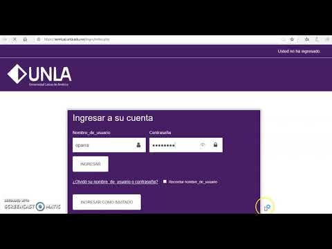 Acceso de estudiantes a Aulas Virtuales UNLA - YouTube