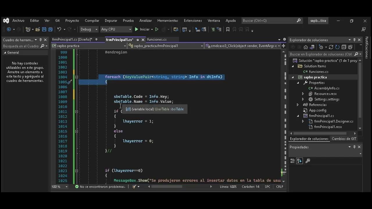 Llenando una tabla definida por usuario - YouTube