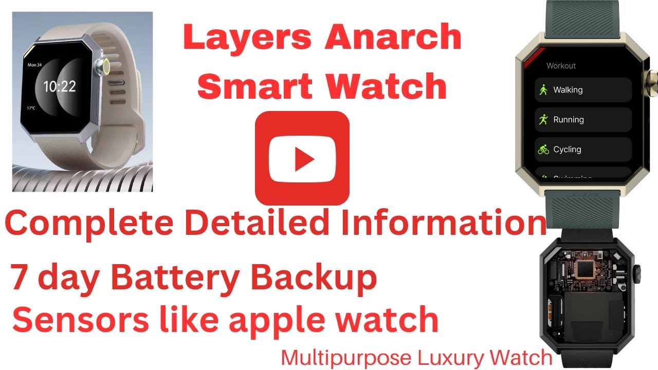 Layers Anarch Smartwatch Review by Tech Match: The Ultimate Daily Life ...
