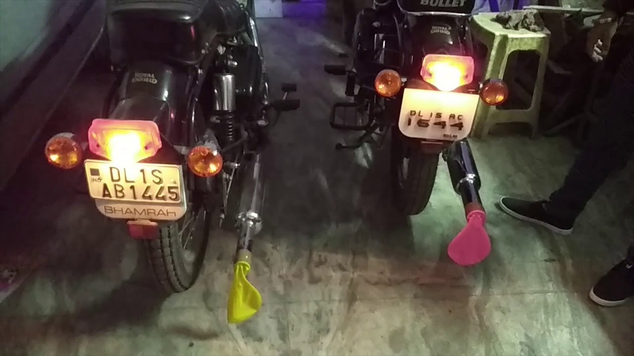 Royal Enfield Standard Bullet Bs3 vs Bs4 | BALLON BURSTING BATTLE 2017 ...