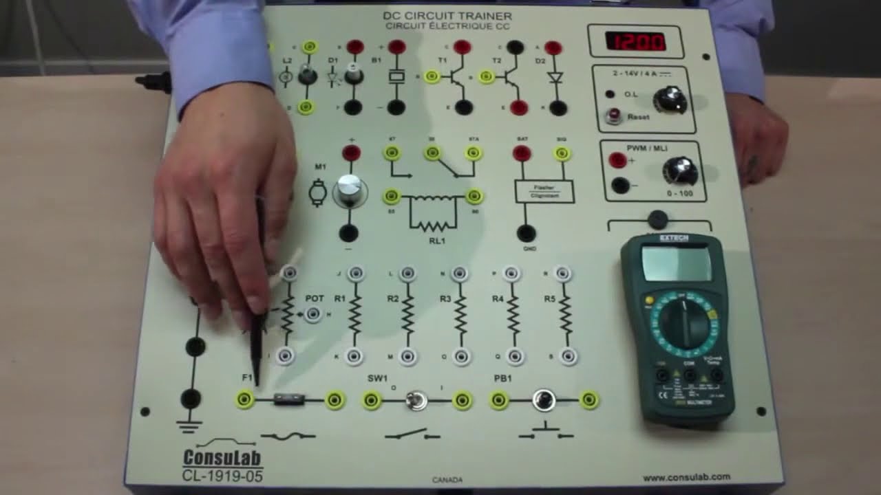 Ohm's Law and DC Circuits Trainer - Consulab CL1919 - YouTube