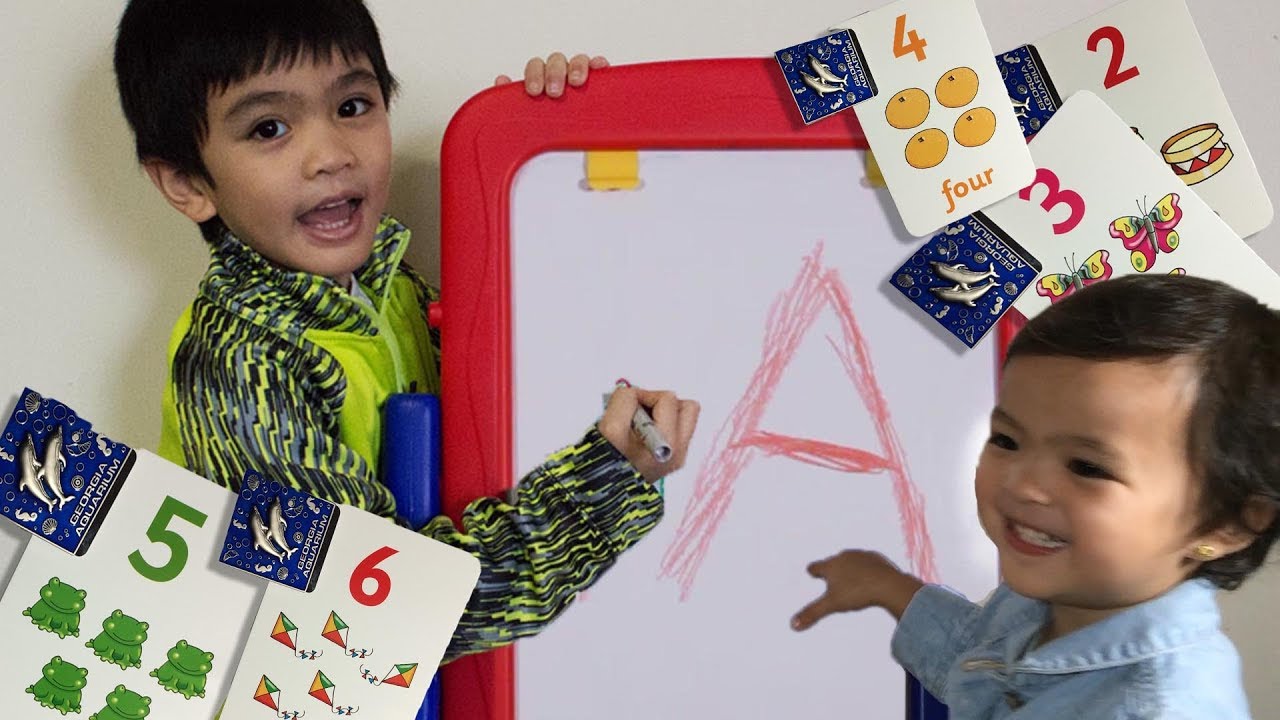 ABC Phonics writing with Color Markers and Learning Numbers 1-10 number ...