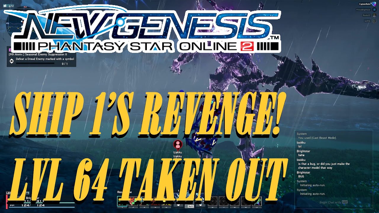 The Complete Battle - Ship 1 Takes Down Lv 64 Gigantix! - PSO2 New ...