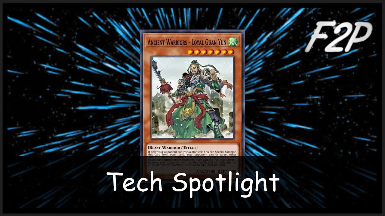 FREE BEATSTICK AND REMOVAL - Ancient Warriors Loyal Guan Yun [Yu-Gi-Oh ...