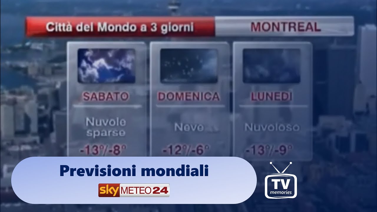 Sky Meteo 24 - Previsioni mondiali [2010-2011, mattina] - YouTube