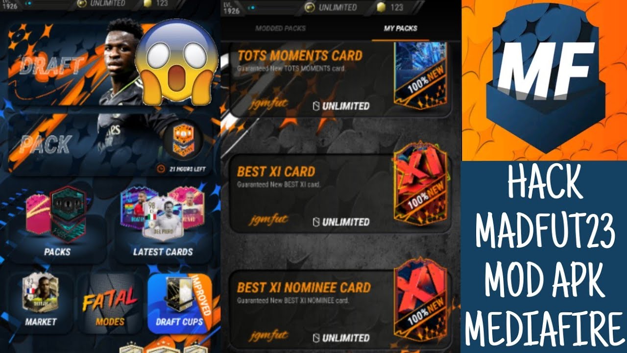 MADFUT 23 HACK MOD APK MEDIAFIRE UNLIMITED COINS UNLIMITED PACKS FREE ...