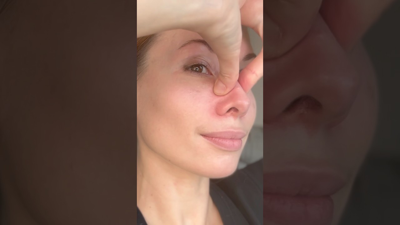 Smaller Nose shaping contouring slimming massage technique - YouTube